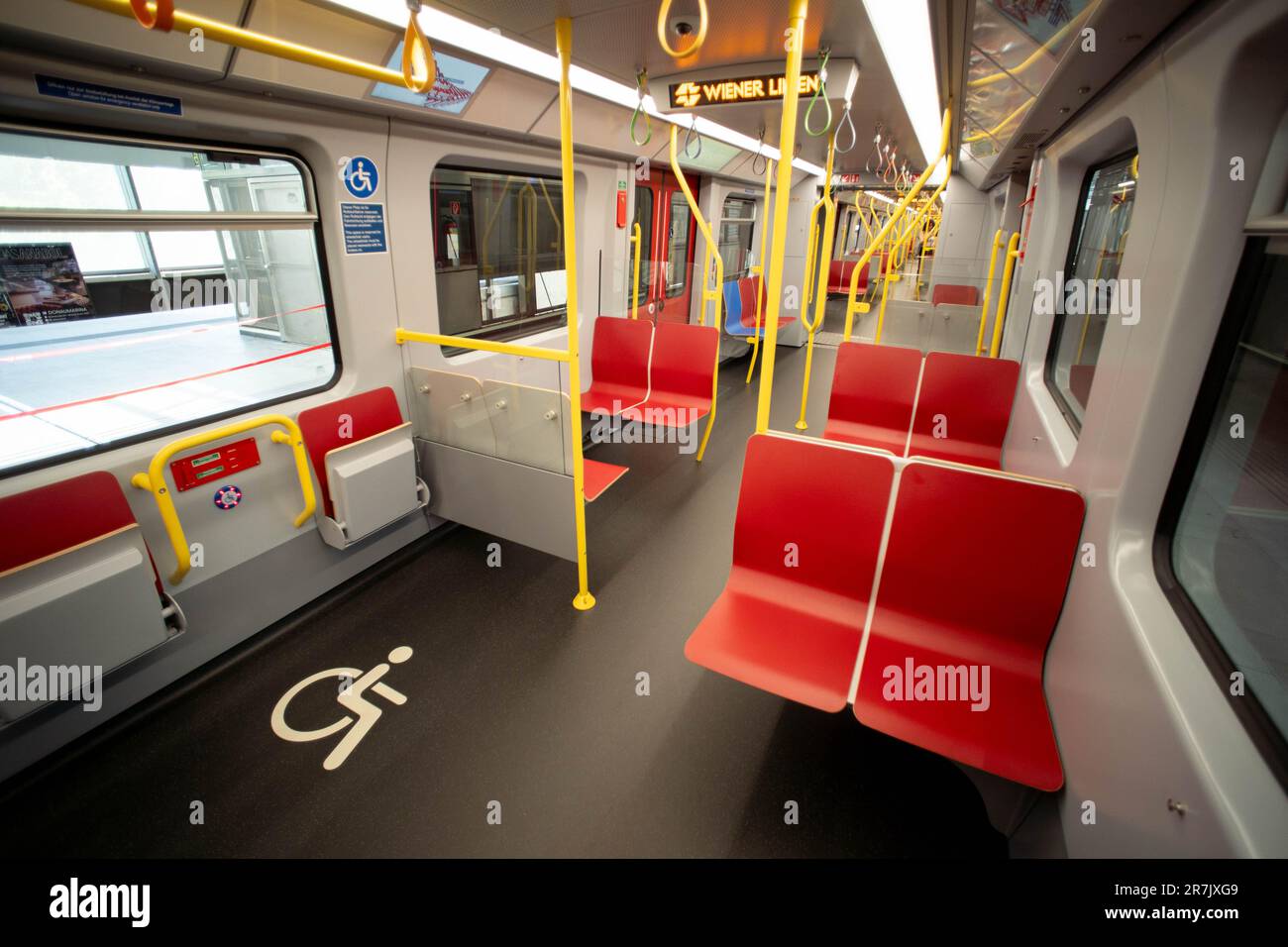 Vienna, Austria. 16 June 2023. New subway train „X-Wagen“ being ...