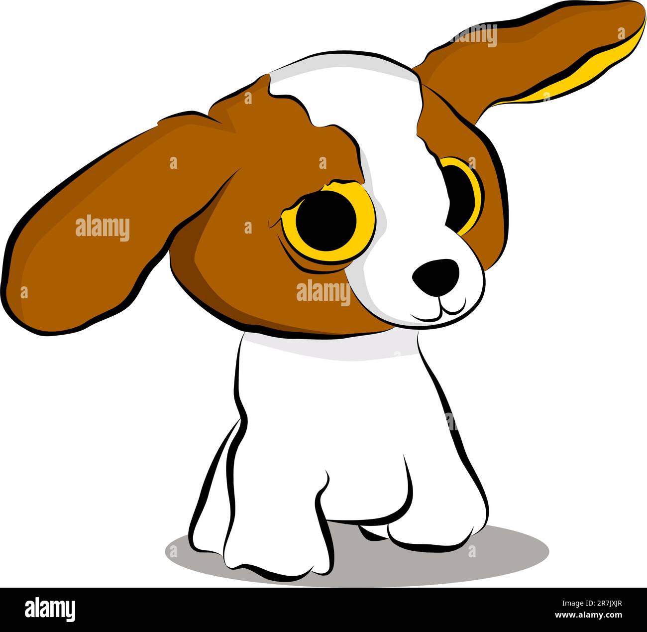 Big eyed dog Stock Vector Images - Alamy