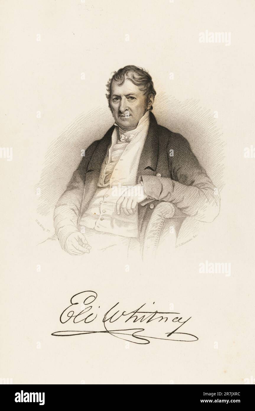 Eli Whitney 1847 Stock Photo - Alamy