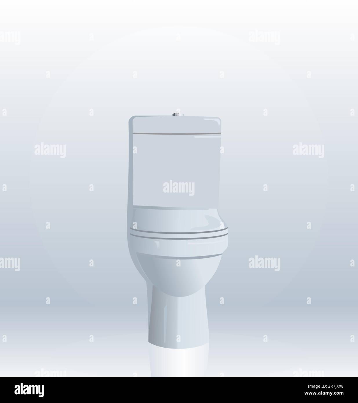 Realistic illustration of toilet bowl - vector Stock Vector Image & Art ...