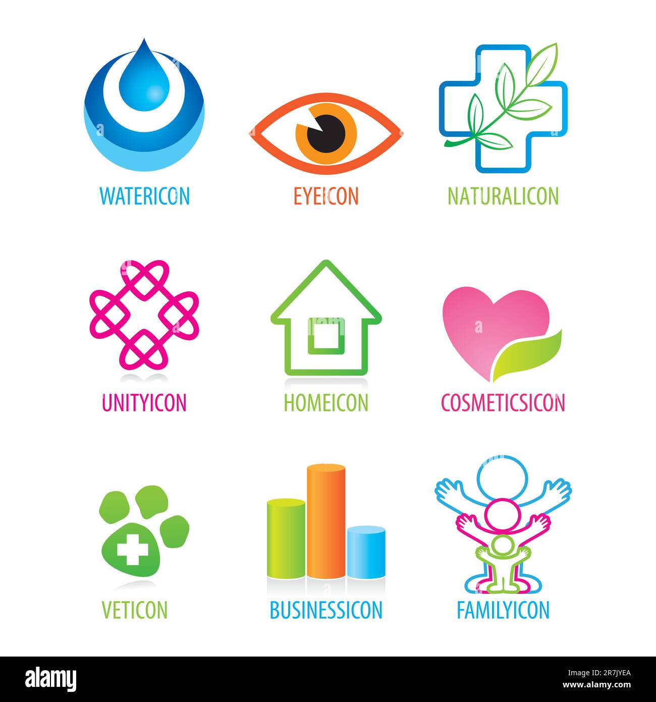 Family home icon theme design Stock Vector Images - Alamy