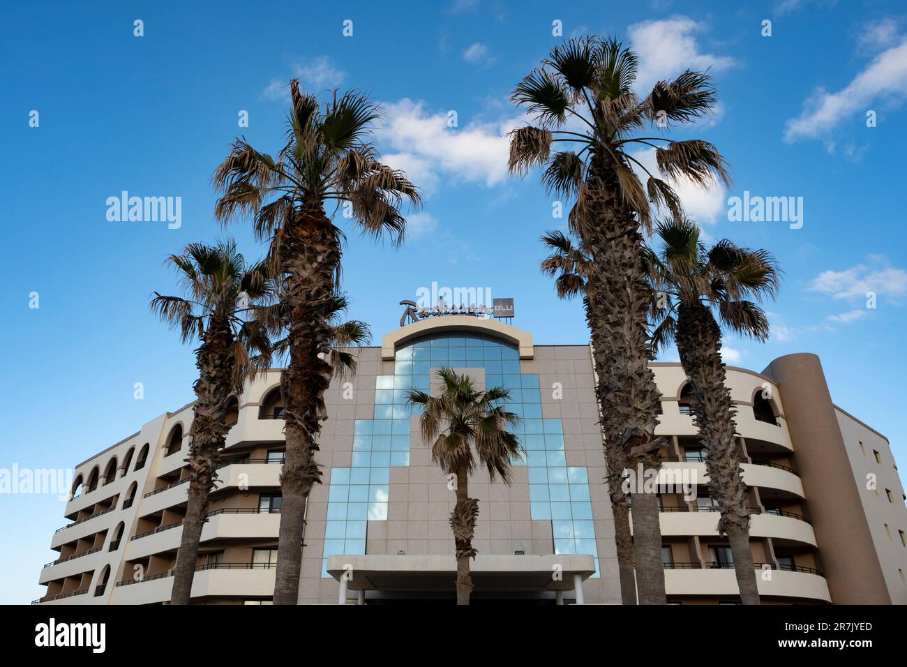 The Radisson Blu hotel in St Julian's on the Mediterranean island of ...