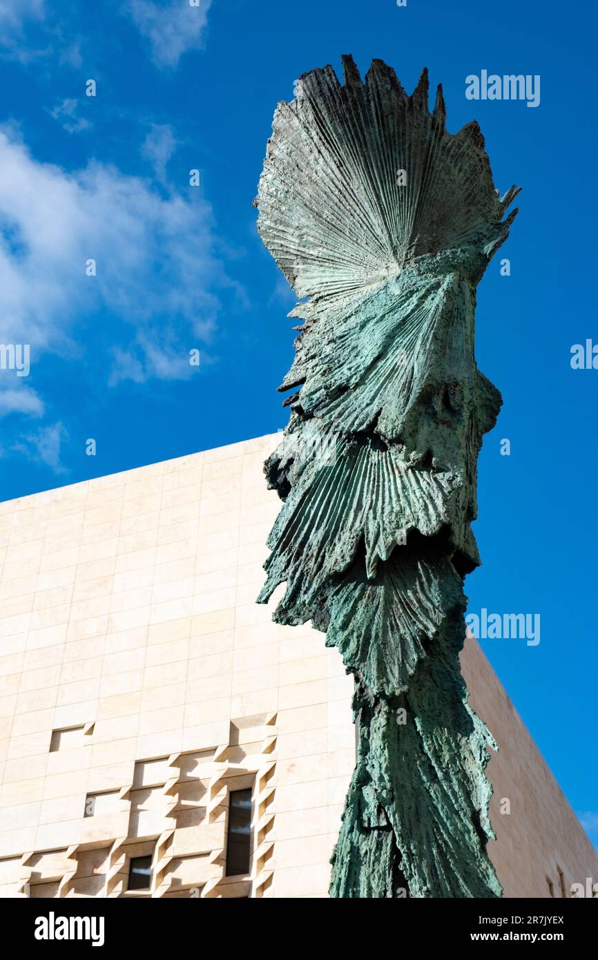 The Palm Goddess for Malta sculpture by artist Michele Oka Doner in ...