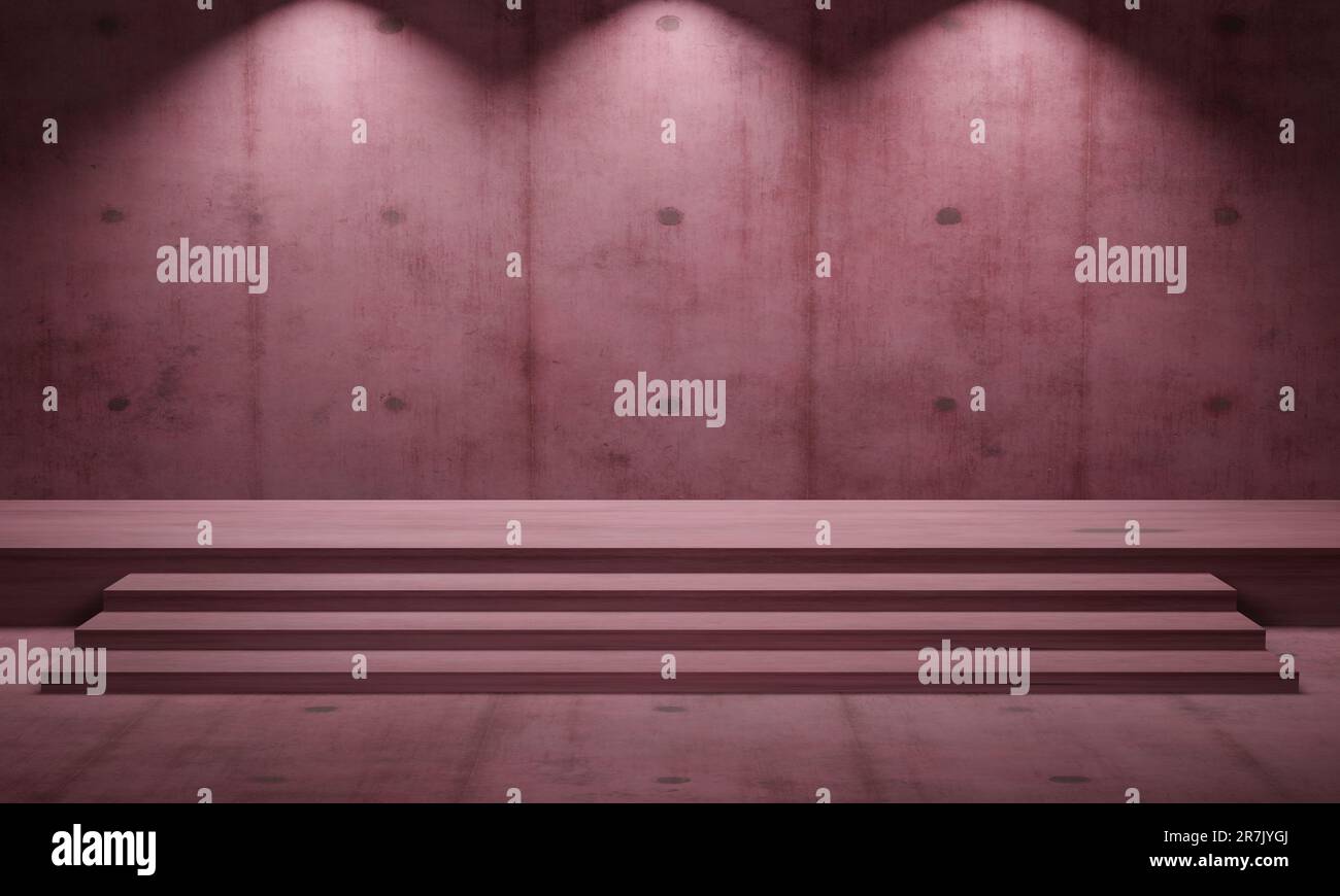 Photo 3d wall stage concrete texture Minimalist mockup for product ...