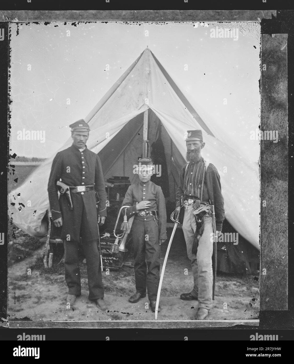 Camp Scene/New York 7th Regiment c. 1860-1870 Stock Photo - Alamy