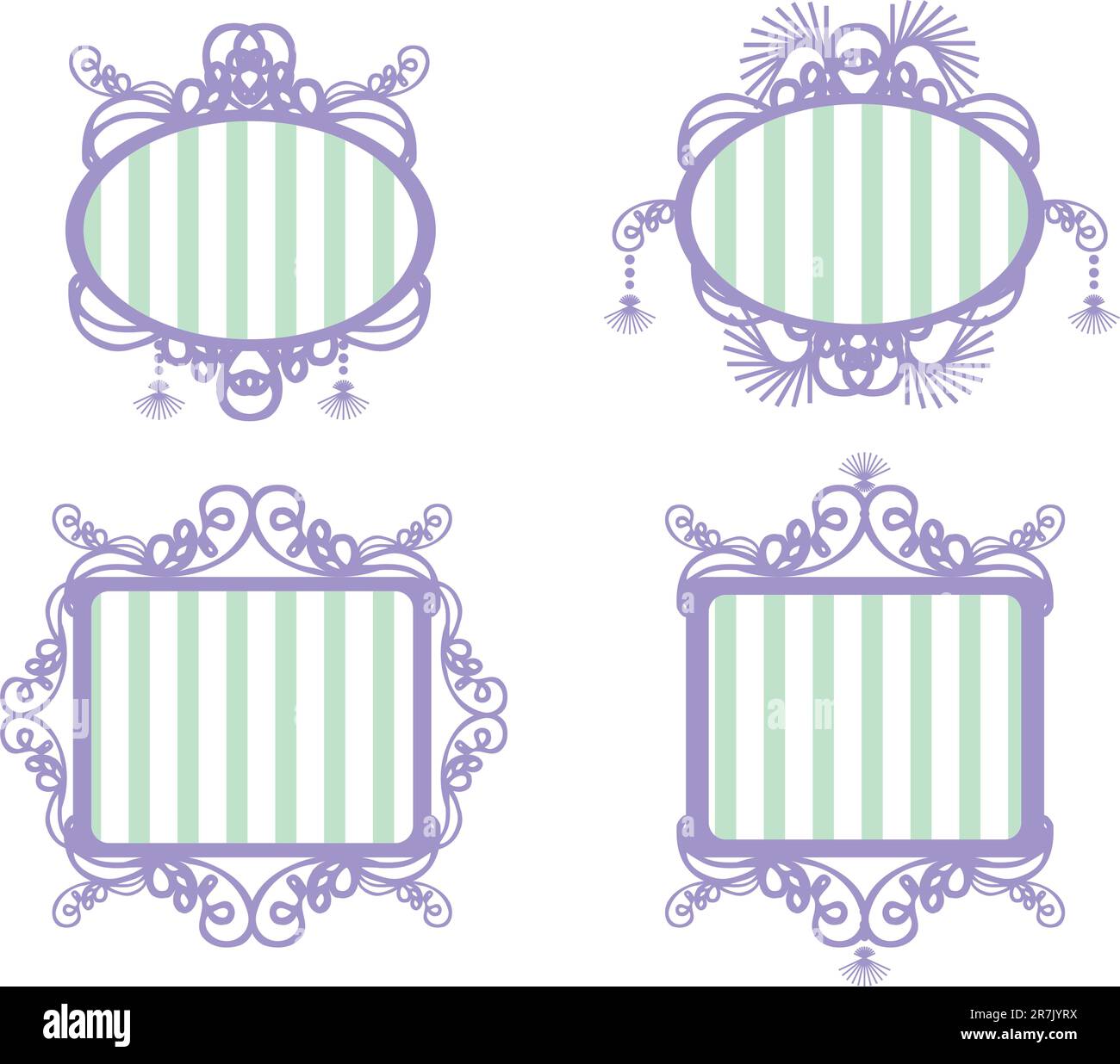 Vintage frames set Stock Vector Image & Art - Alamy