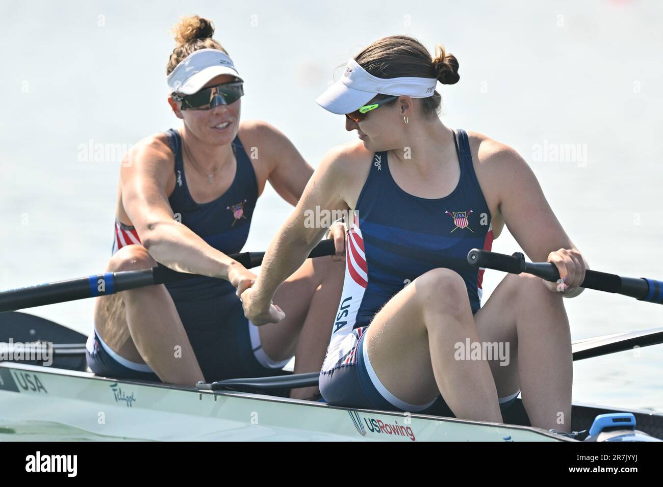 Varese, Italy. 16th June, 2023. VWomen's Pair, Jessica Thoennes ...