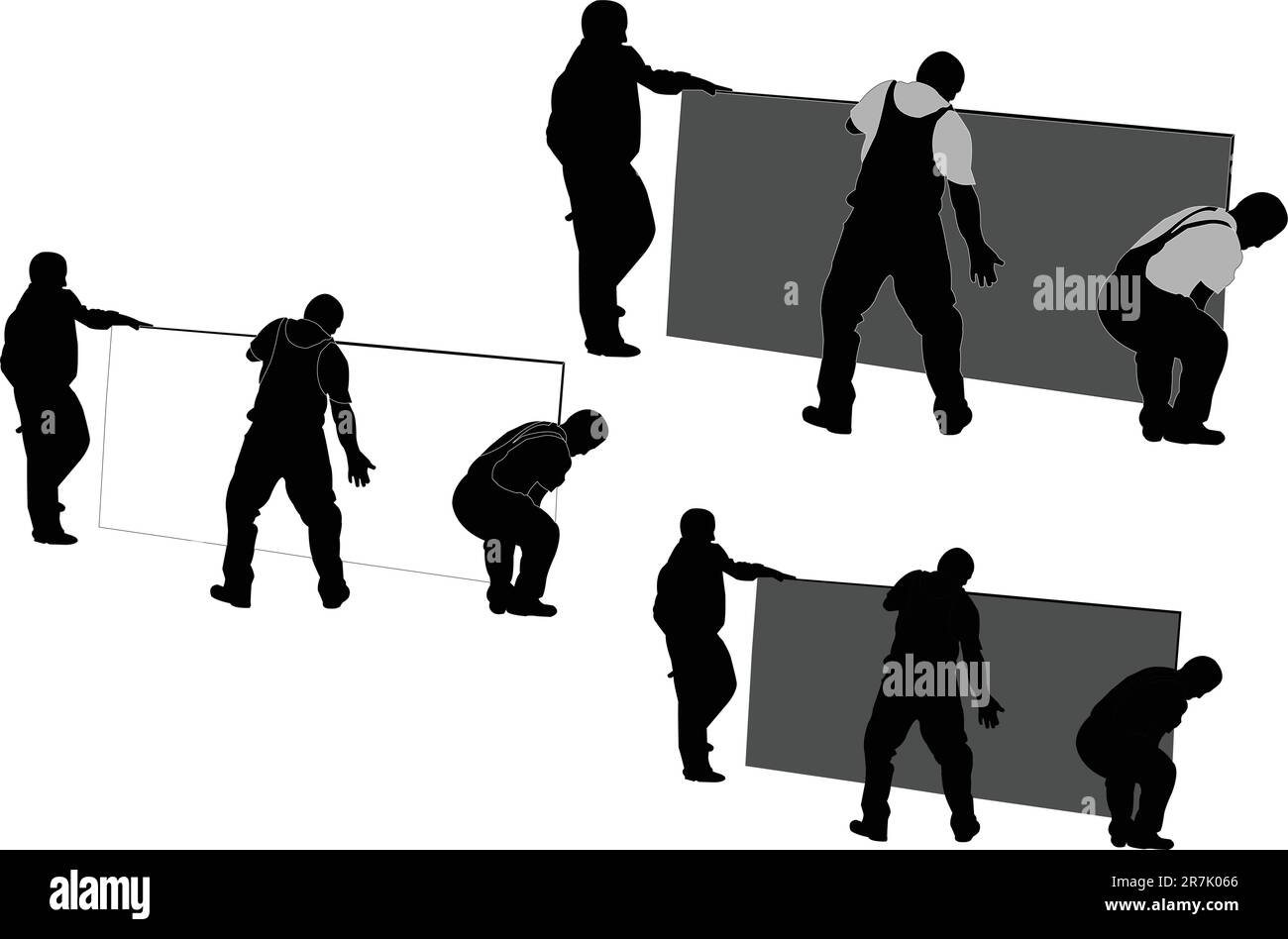 Illustration of workers - vector Stock Vector Image & Art - Alamy