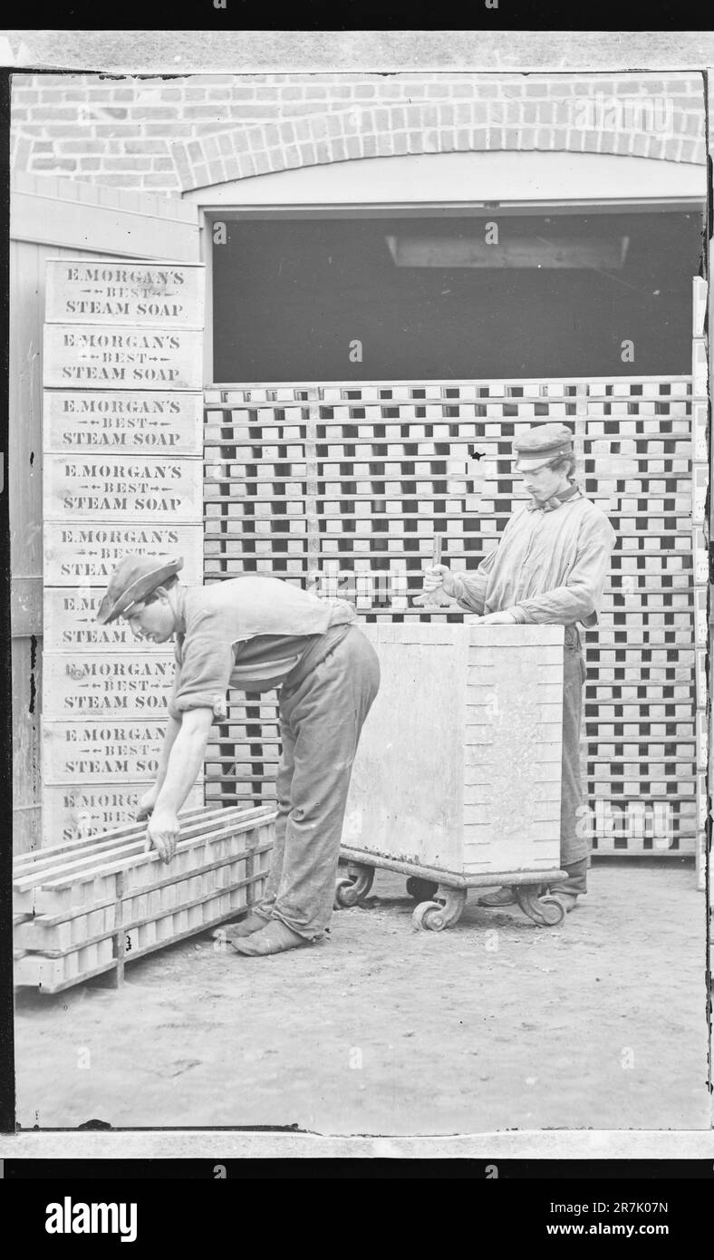 Soap Factory Workers c. 1860-1870 Stock Photo - Alamy