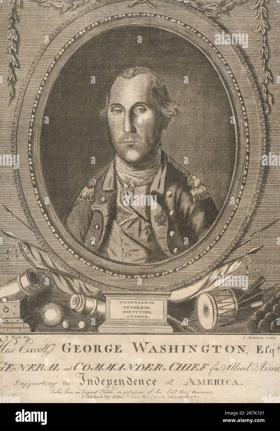 George Washington 1782 Stock Photo - Alamy