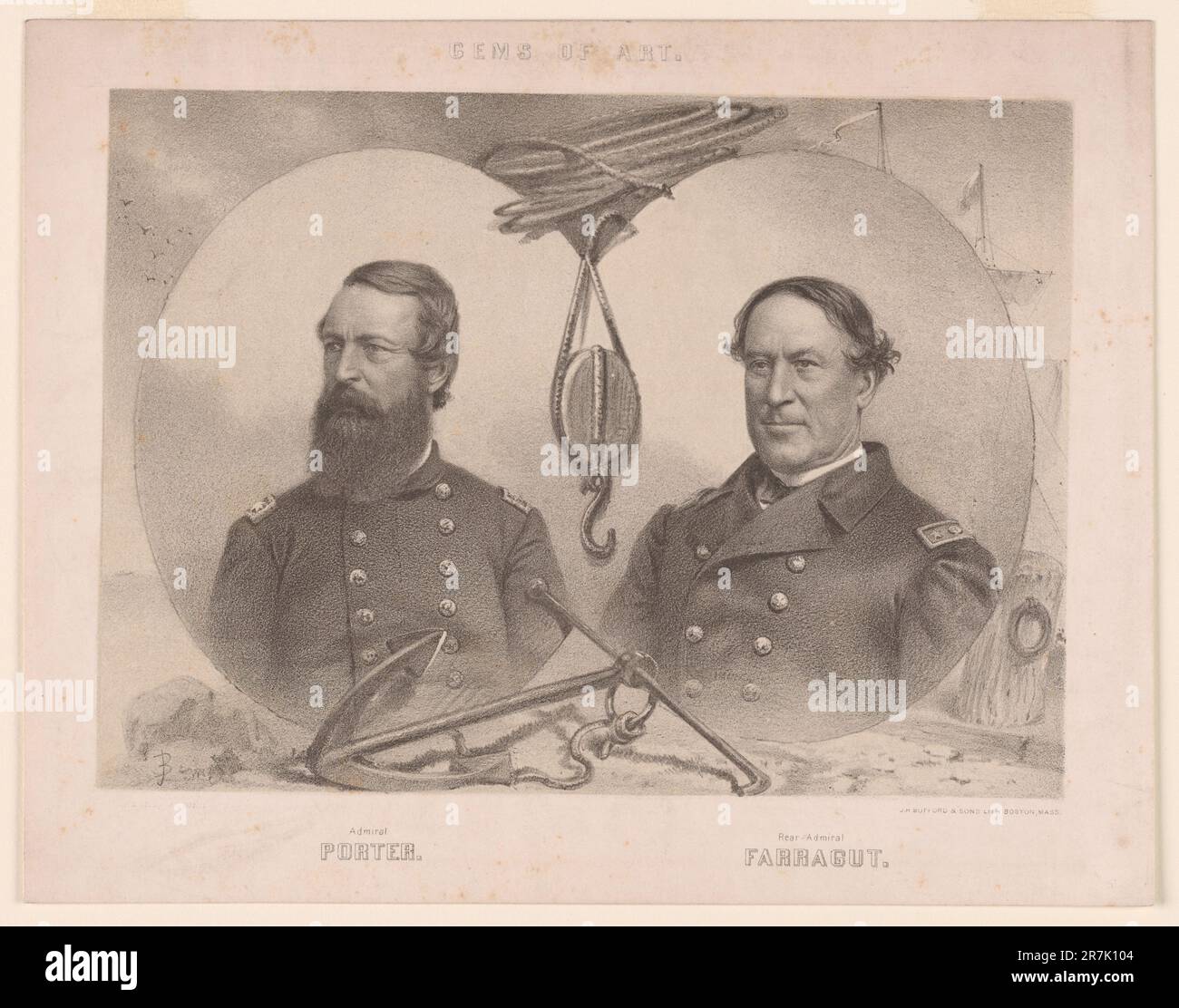 David D. Porter and David G. Farragut c. 1865 Stock Photo - Alamy
