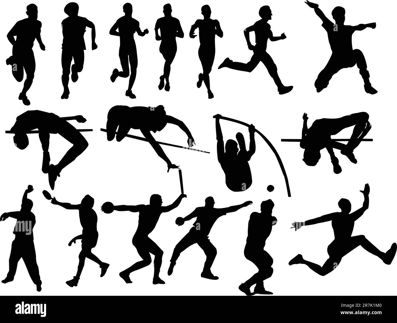 athletics collection - vector Stock Vector Image & Art - Alamy