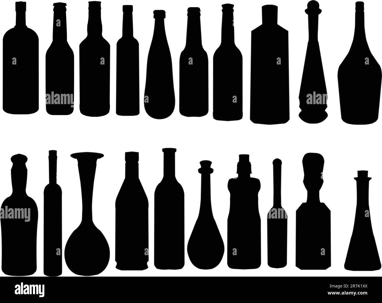 bottles collection - vector Stock Vector Image & Art - Alamy