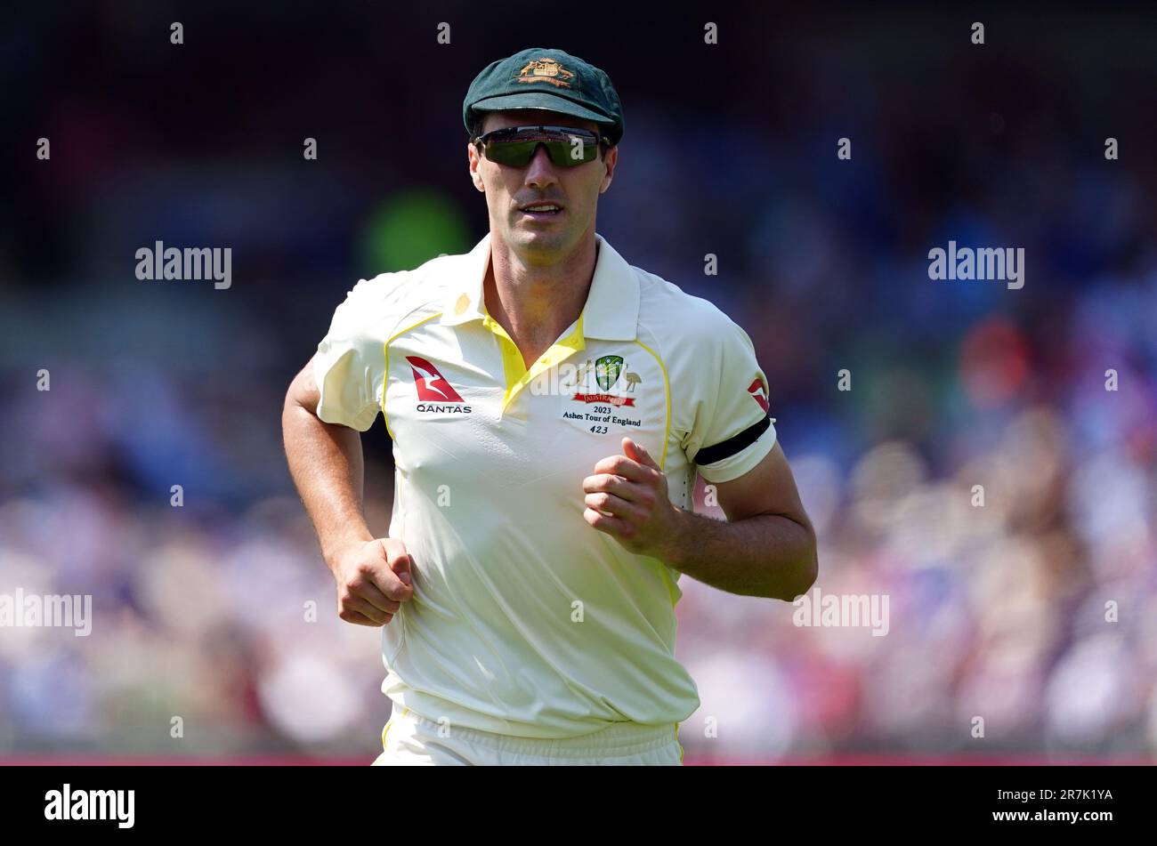 Australia's Pat Cummins on day one of the first Ashes test match at ...