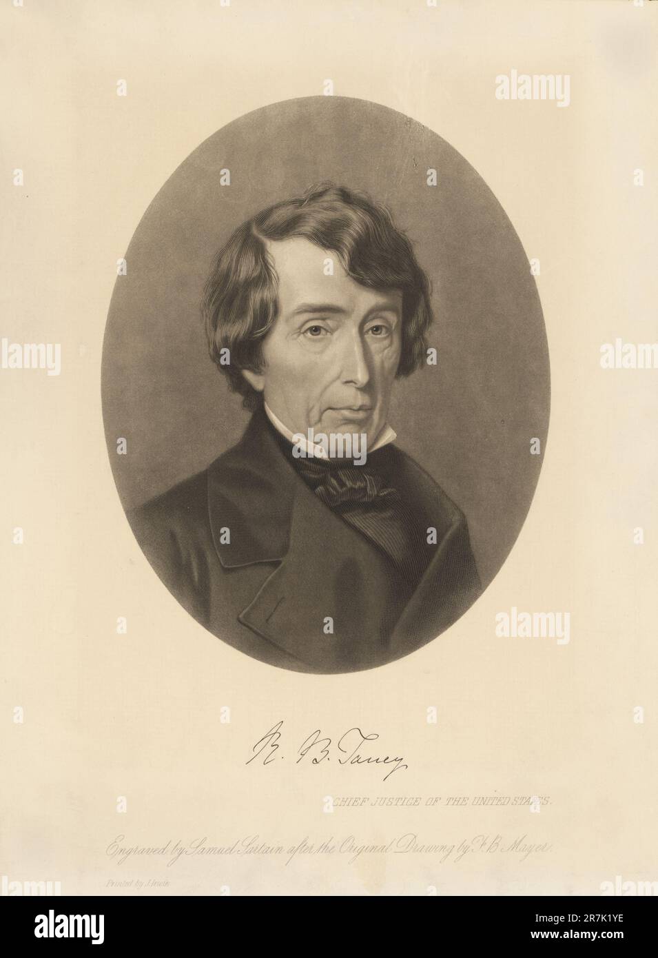 Roger B. Taney 1857 Stock Photo - Alamy