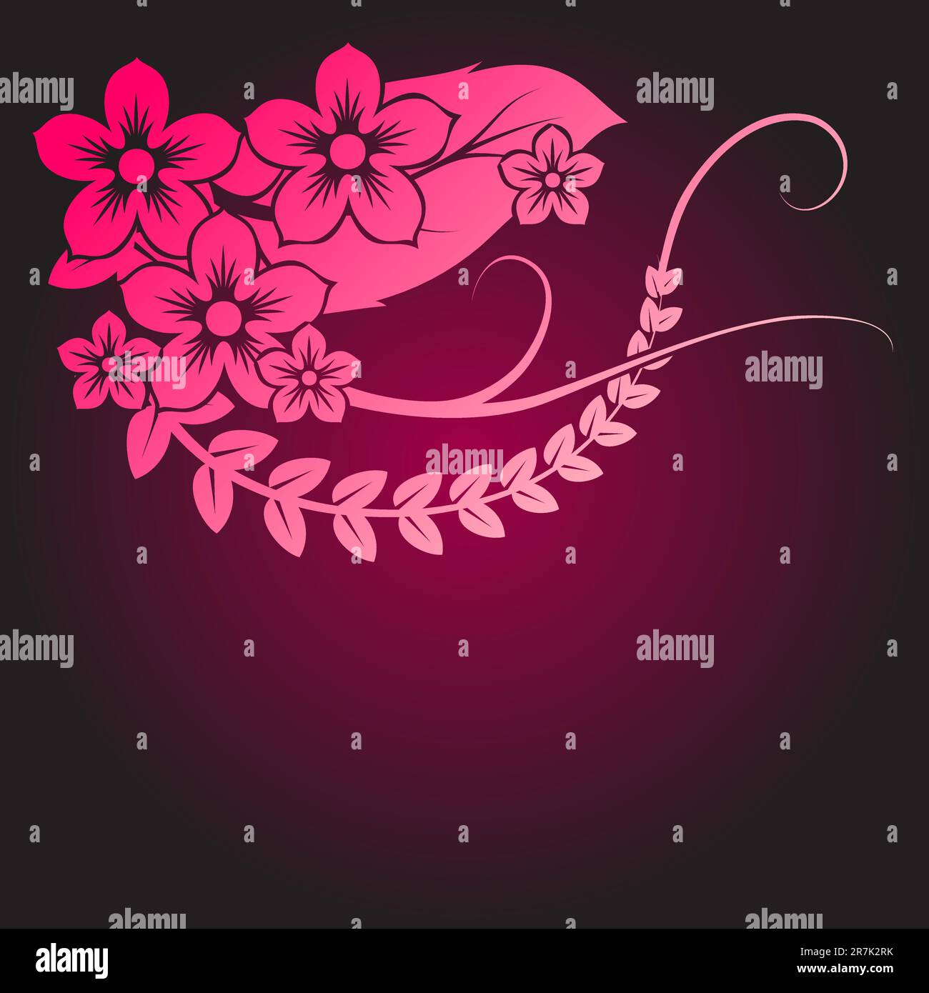 colorful and decorative vector floral composition Stock Vector Image ...