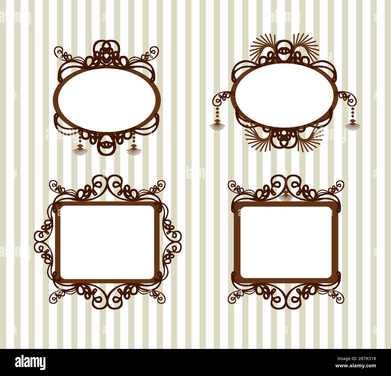 Vintage frames set Stock Vector Image & Art - Alamy