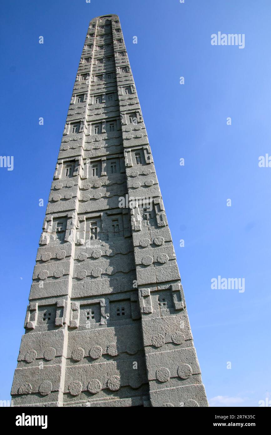 Obelisk of Axum, Northern Stelae Park, Axum, Tigray region, Ethiopia ...