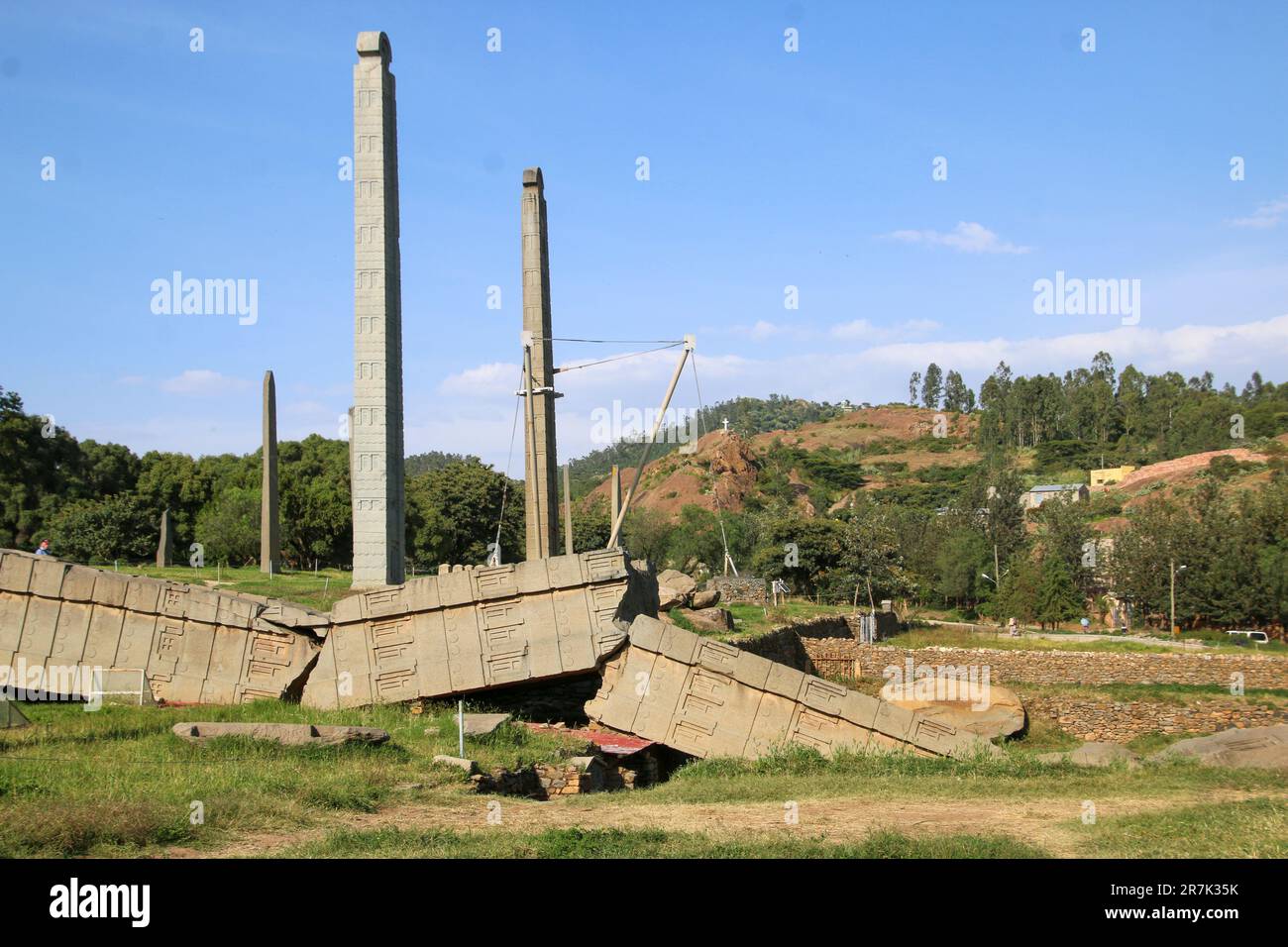 Obelisk of Axum, Northern Stelae Park, Axum, Tigray region, Ethiopia ...