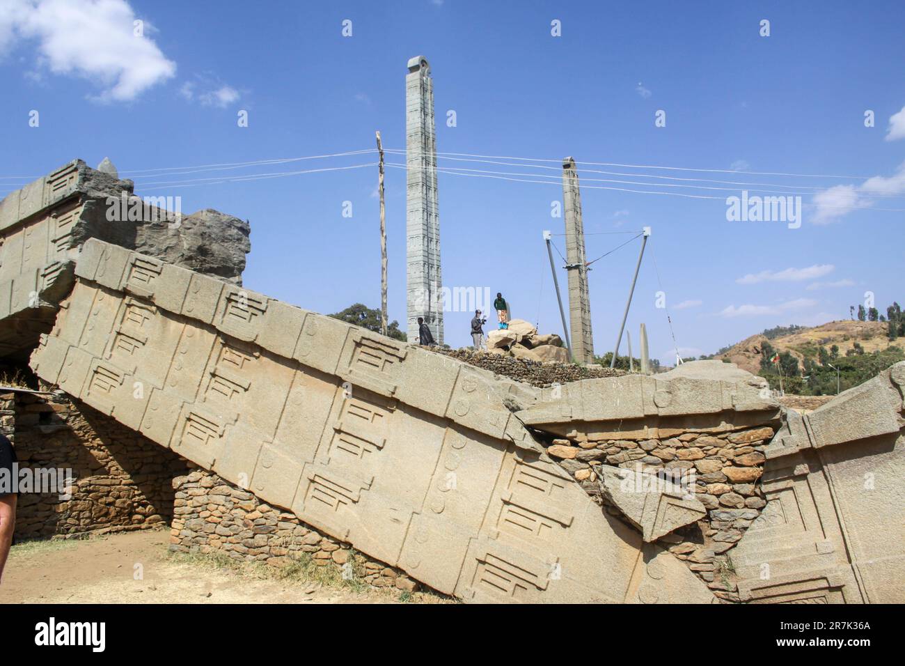 Obelisk of Axum, Northern Stelae Park, Axum, Tigray region, Ethiopia ...