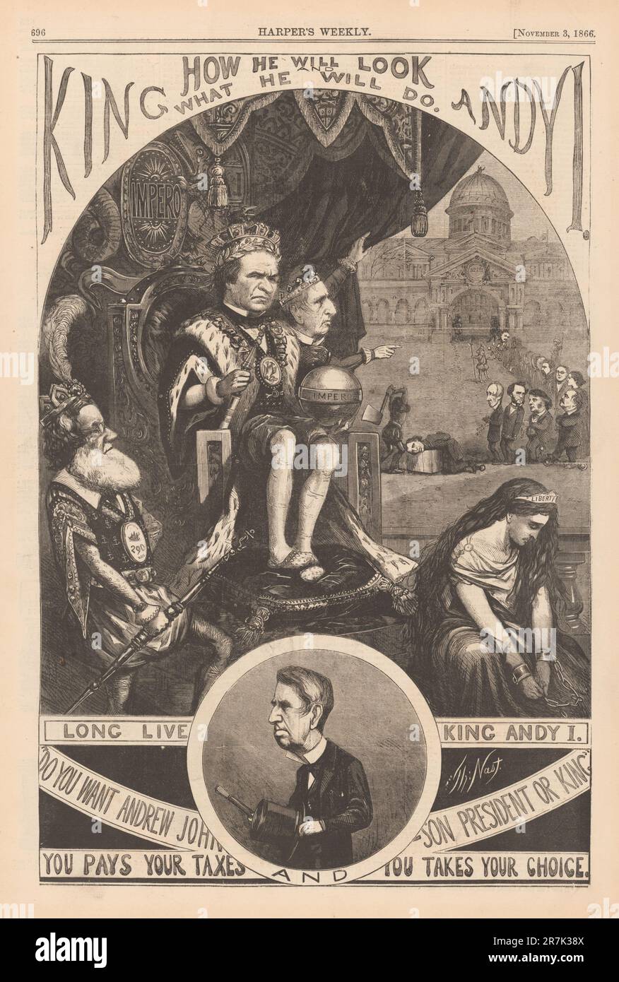 1860s political cartoons hi-res stock photography and images - Alamy