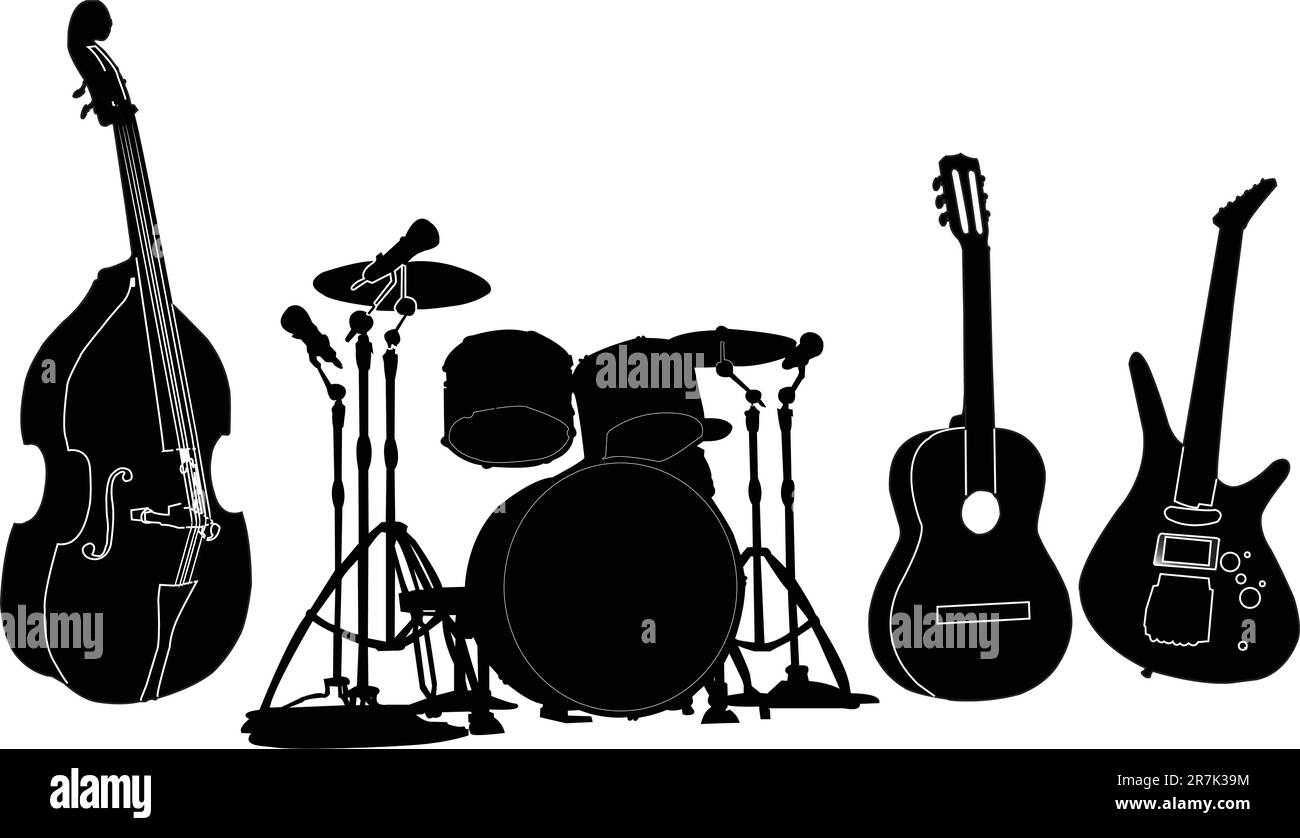 musical instruments - vector Stock Vector Image & Art - Alamy