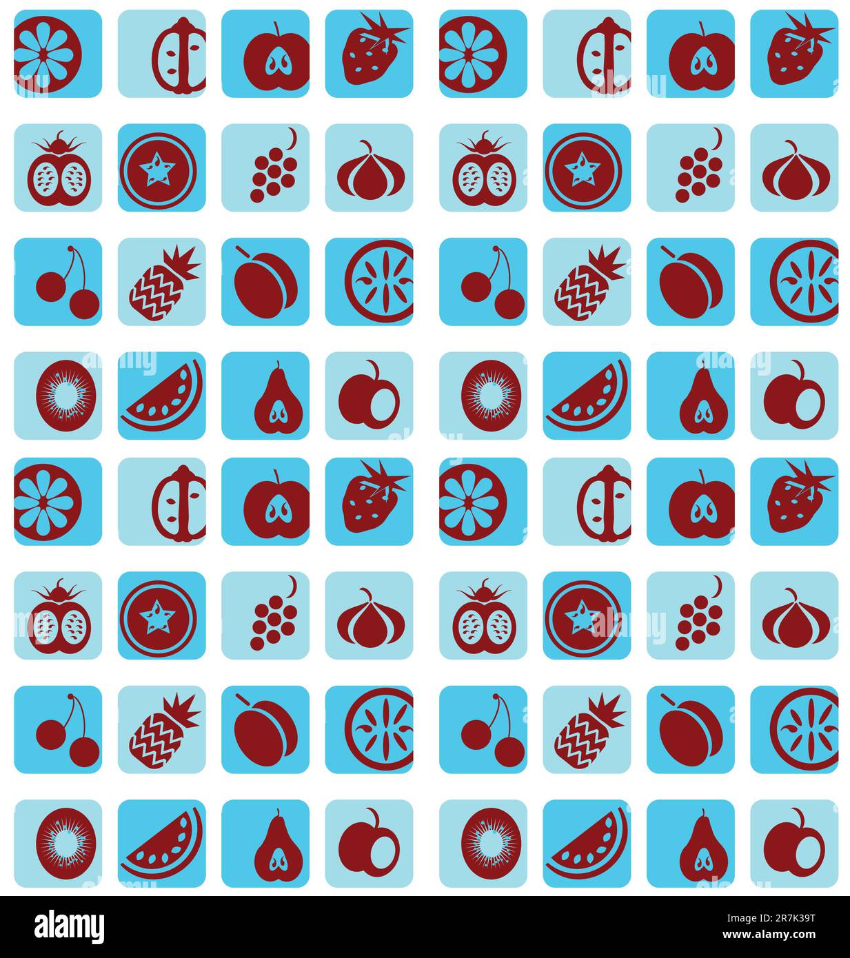 Fruit icon set Stock Vector Image & Art - Alamy