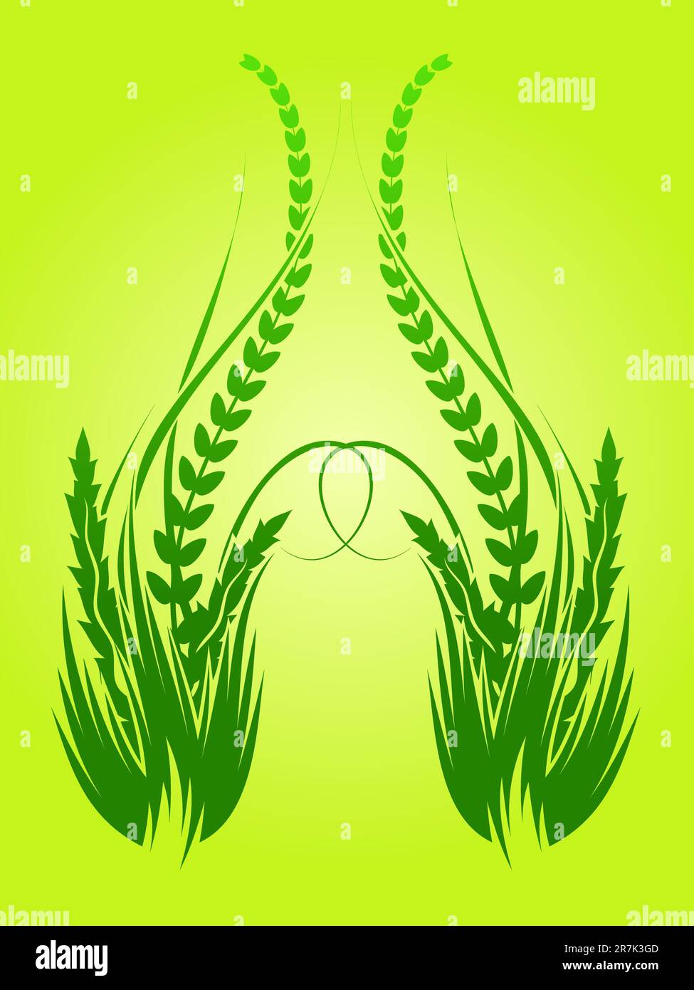 Leave vertical Stock Vector Images - Alamy
