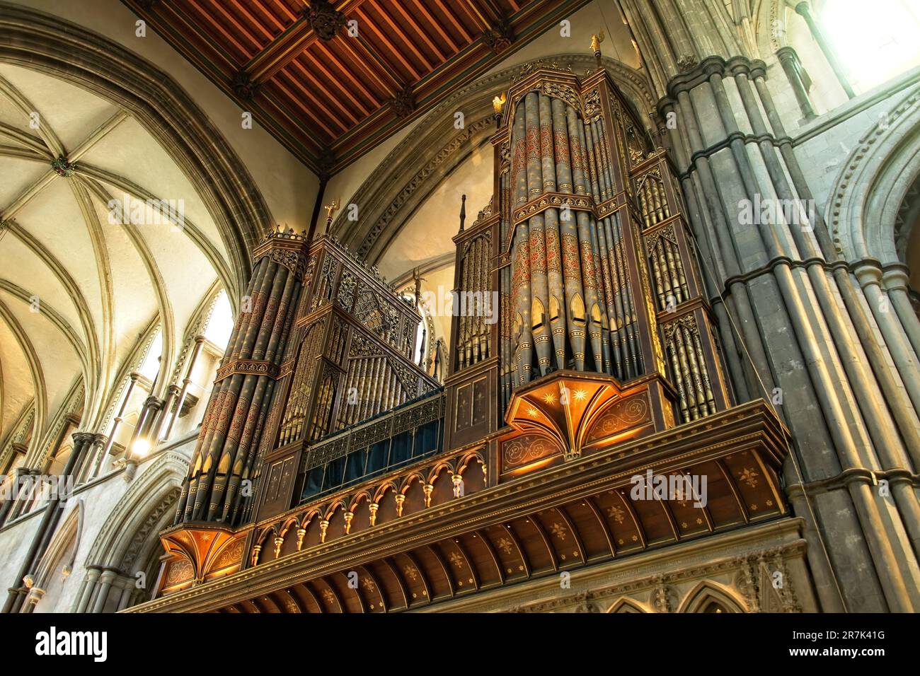 Organ Pipes at Rochester Cathedral Stock Photo - Alamy