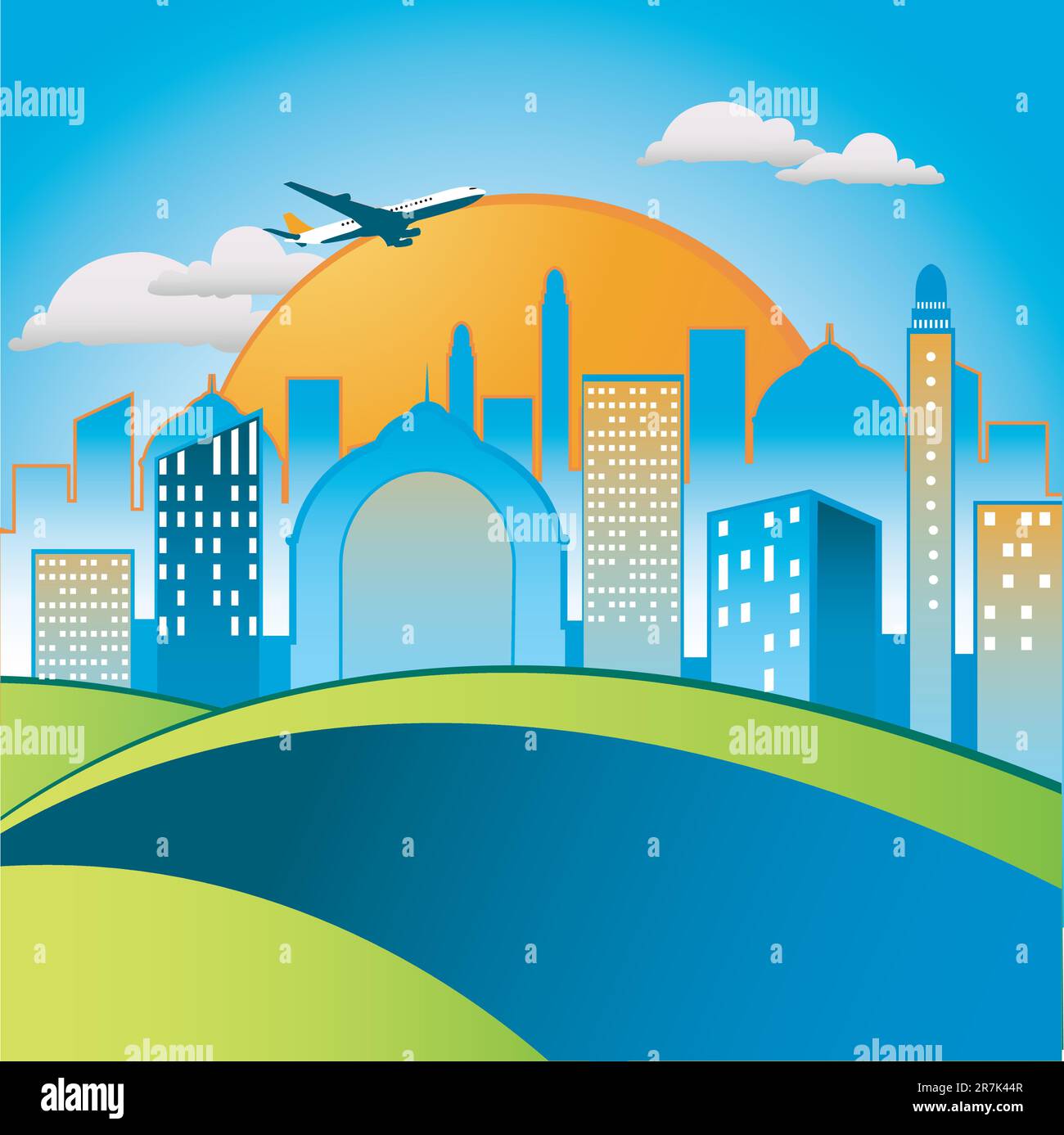 Travel city town life Stock Vector Images - Alamy