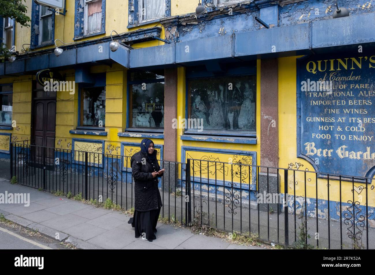 Closed down pub Quinns of Camden on 24th May 2023 in London, United ...