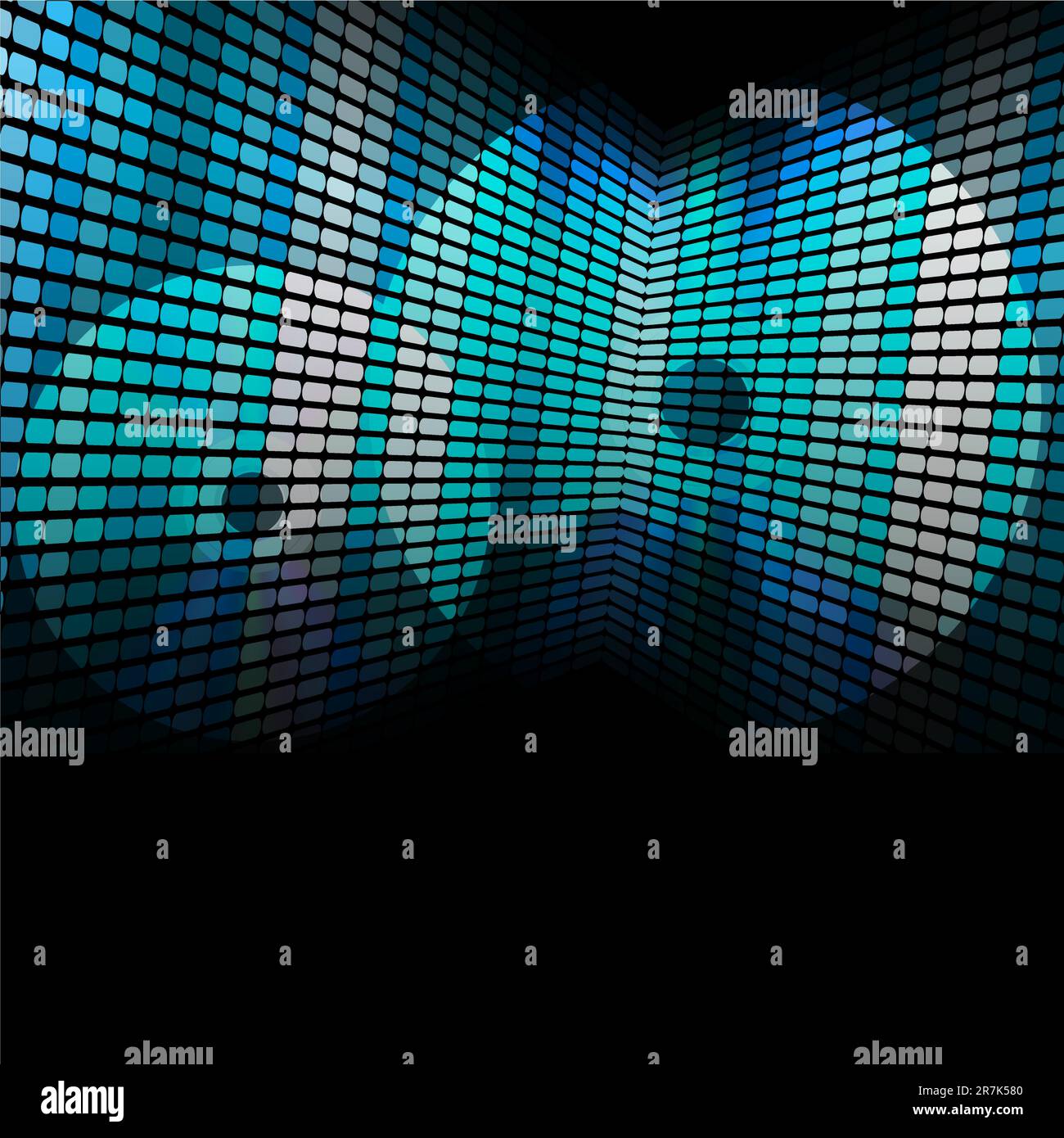 Party Background - CD Compact Discs and Blue Equalizer on Black ...