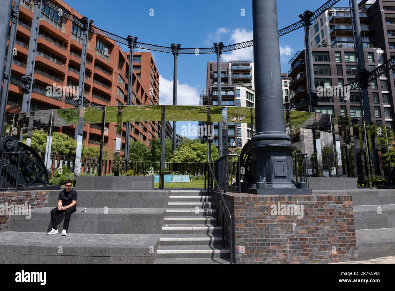 Gasholder park within one of the iconic gas holders next to new ...