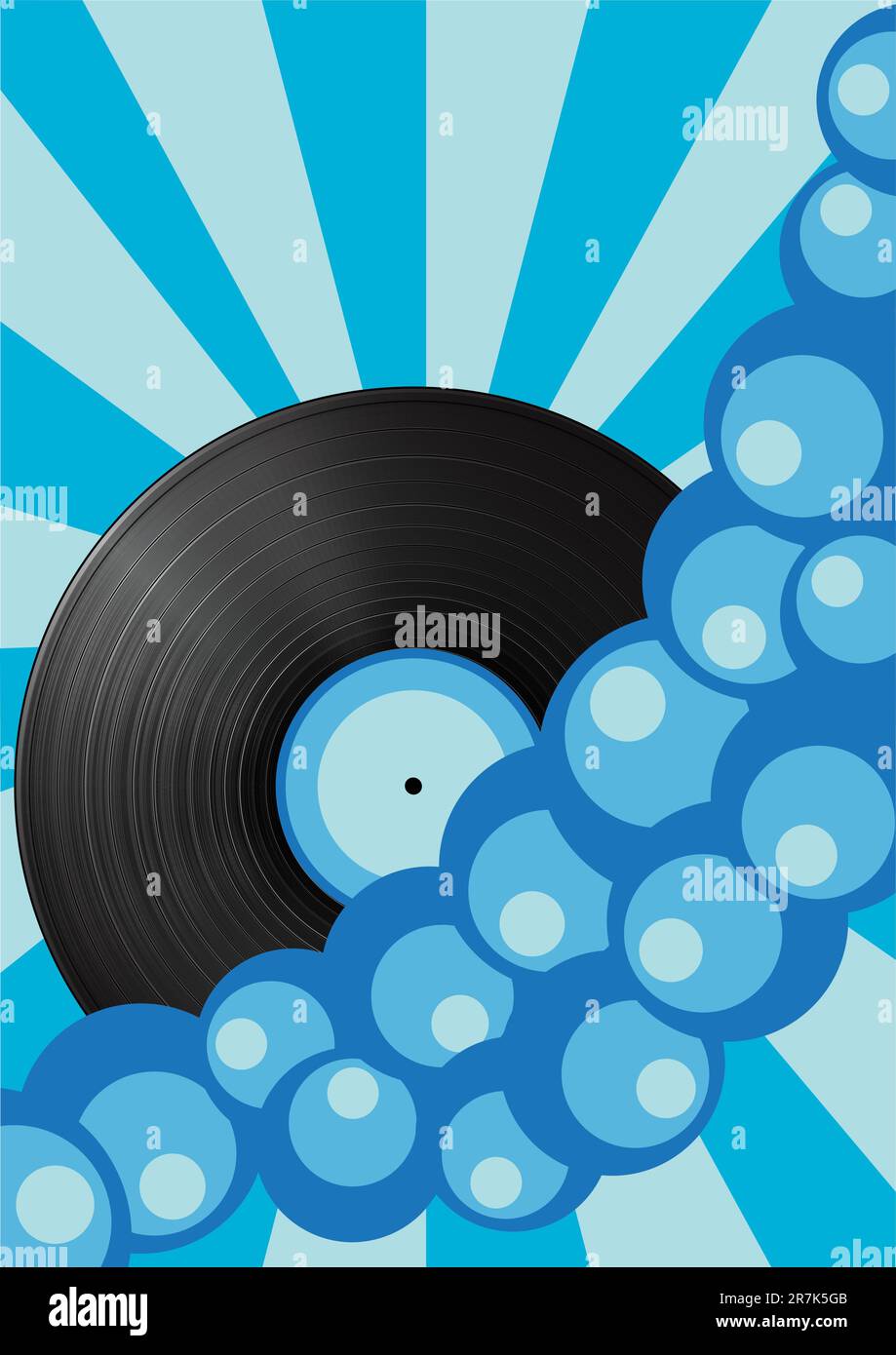 Blue vinyl cover Stock Vector Images - Alamy