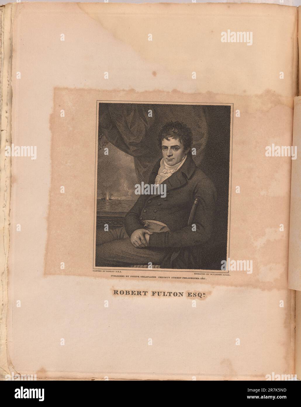 Robert Fulton 1815 Stock Photo - Alamy