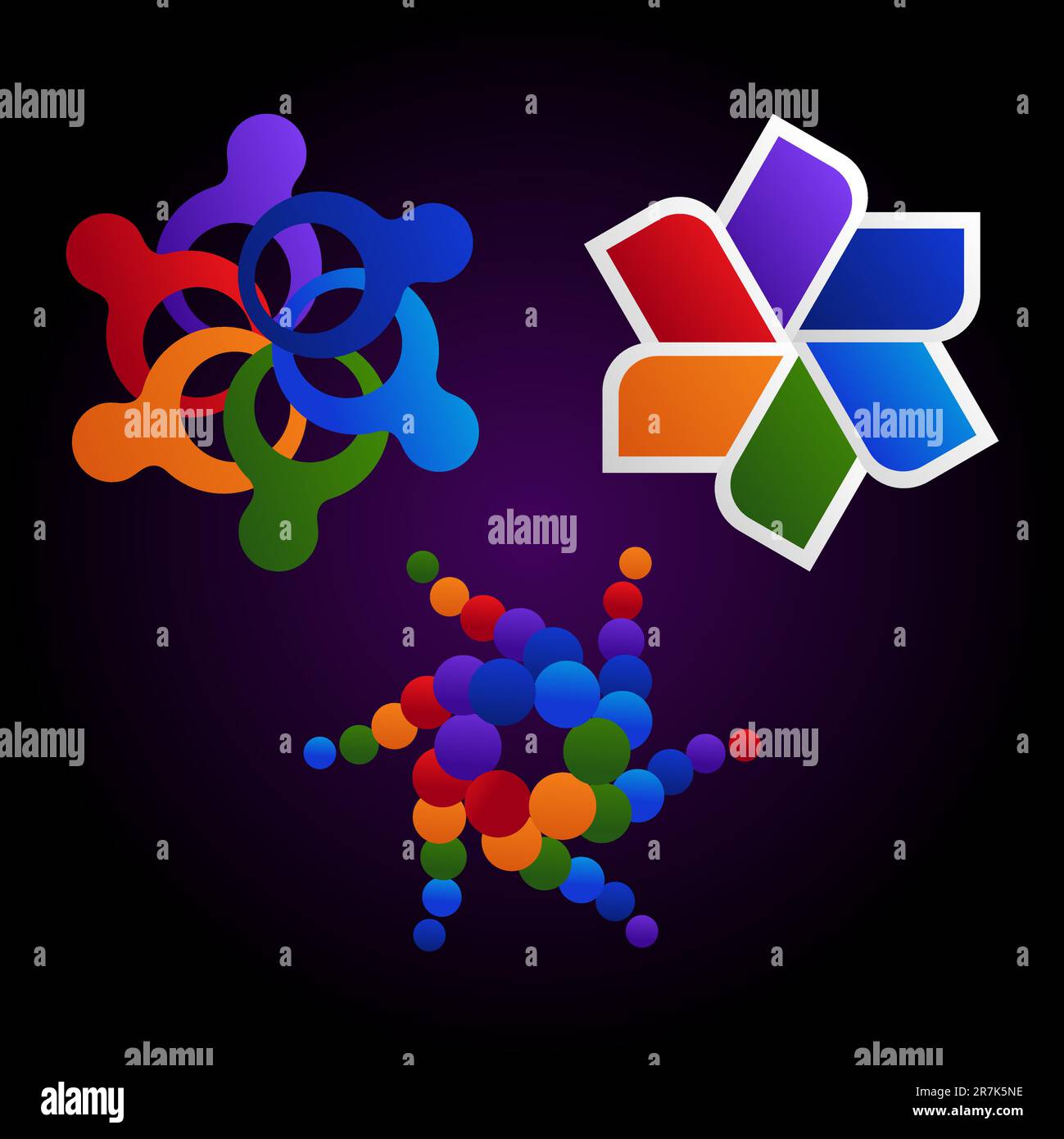 colorful community design element Stock Vector Image & Art - Alamy