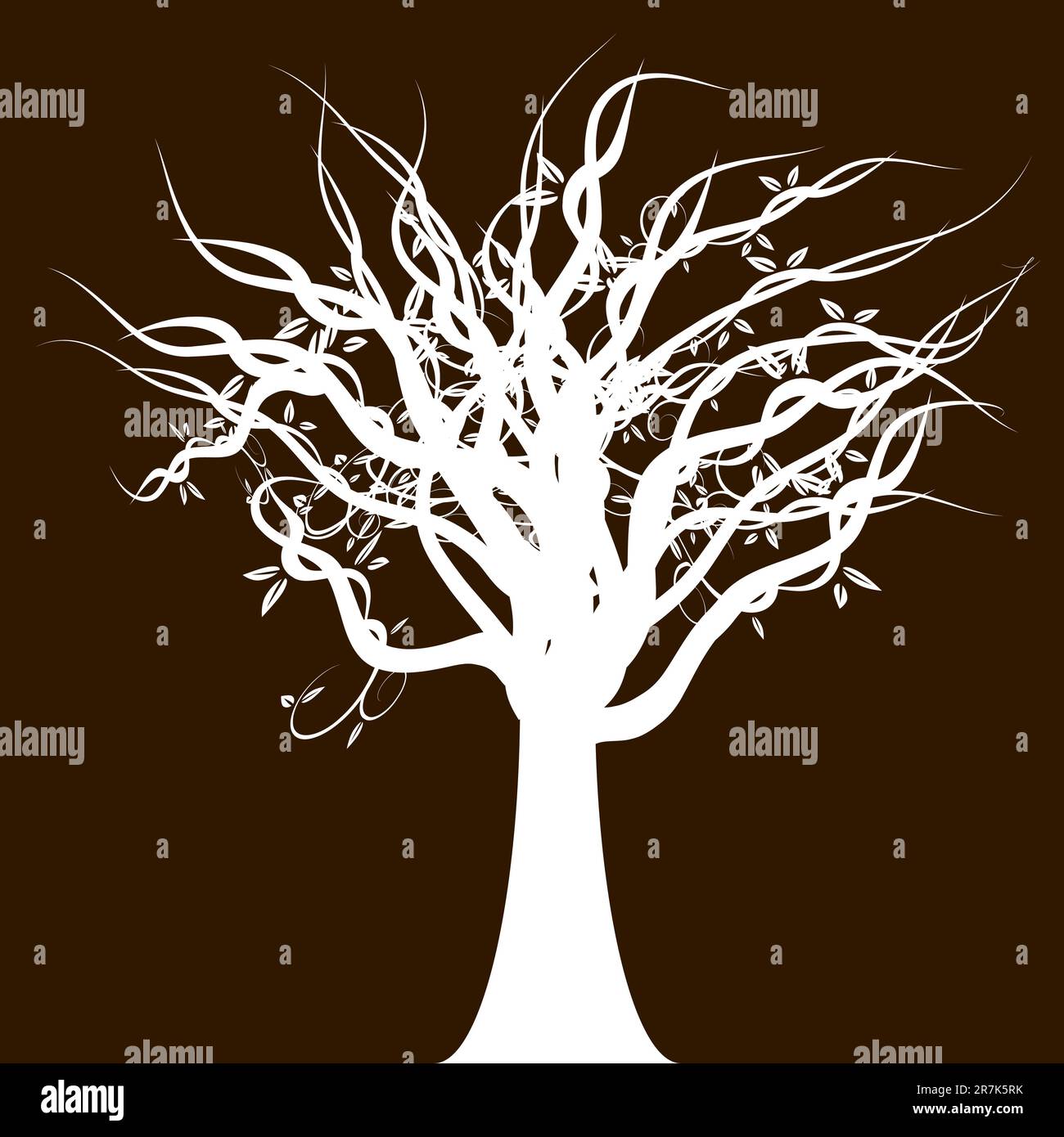 Twisted leaf Stock Vector Images - Alamy