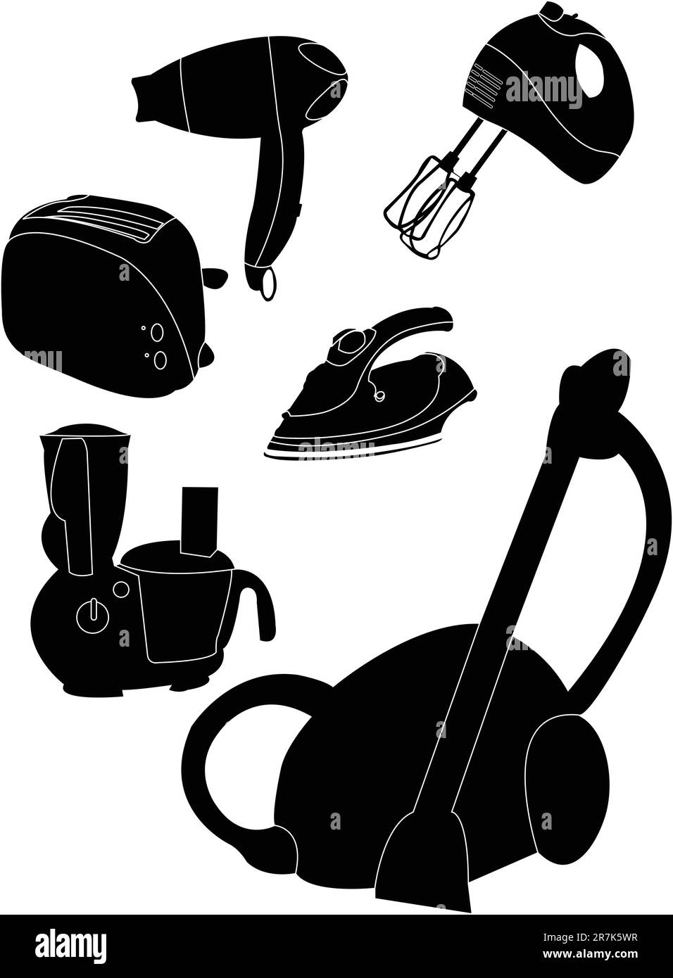 household appliances silhouettes - vector Stock Vector Image & Art - Alamy household appliances silhouettes - vector Stock Vector Image & Art - Alamy