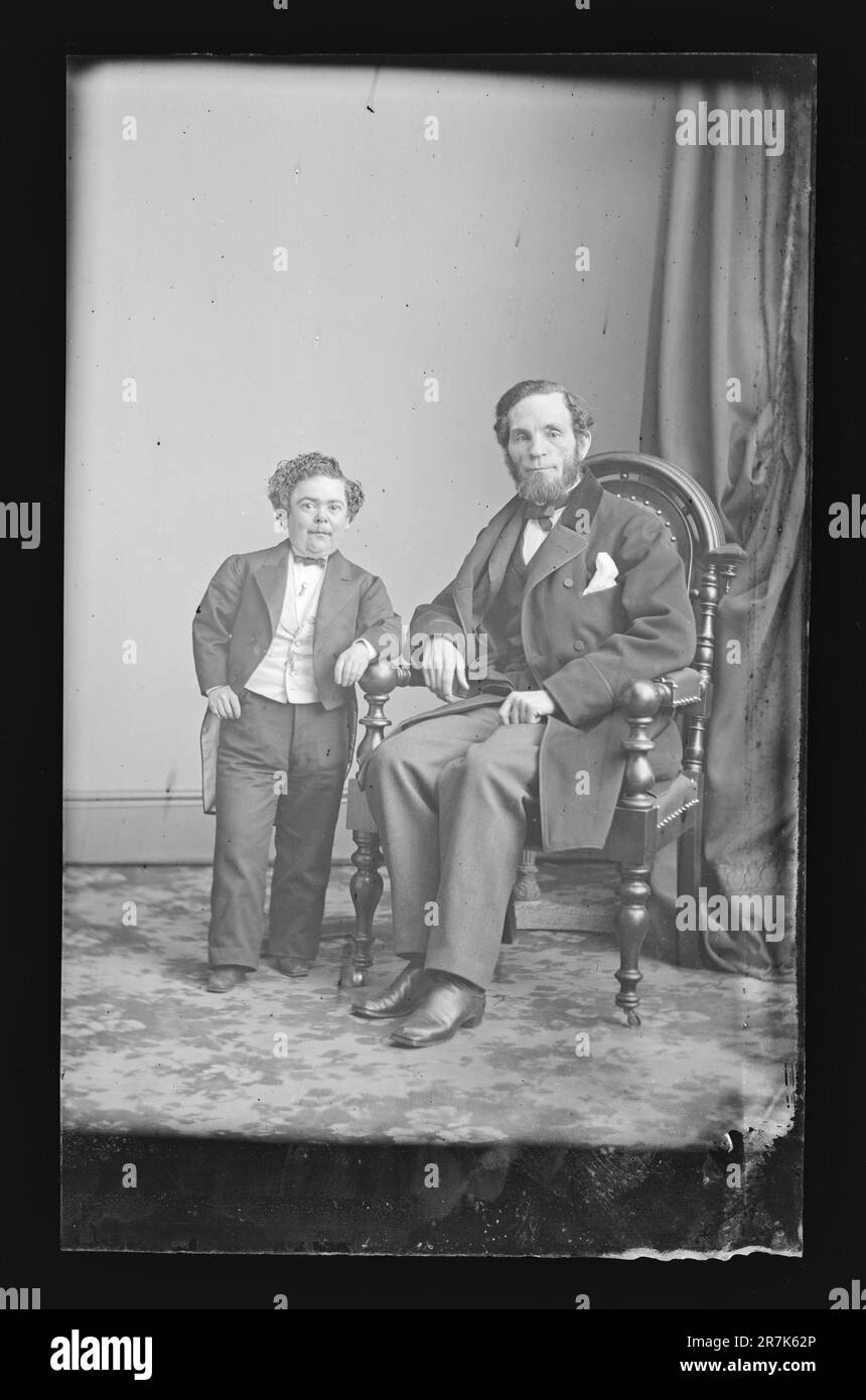Charles Stratton and Edward Anthony c. 1860-1870 Stock Photo - Alamy