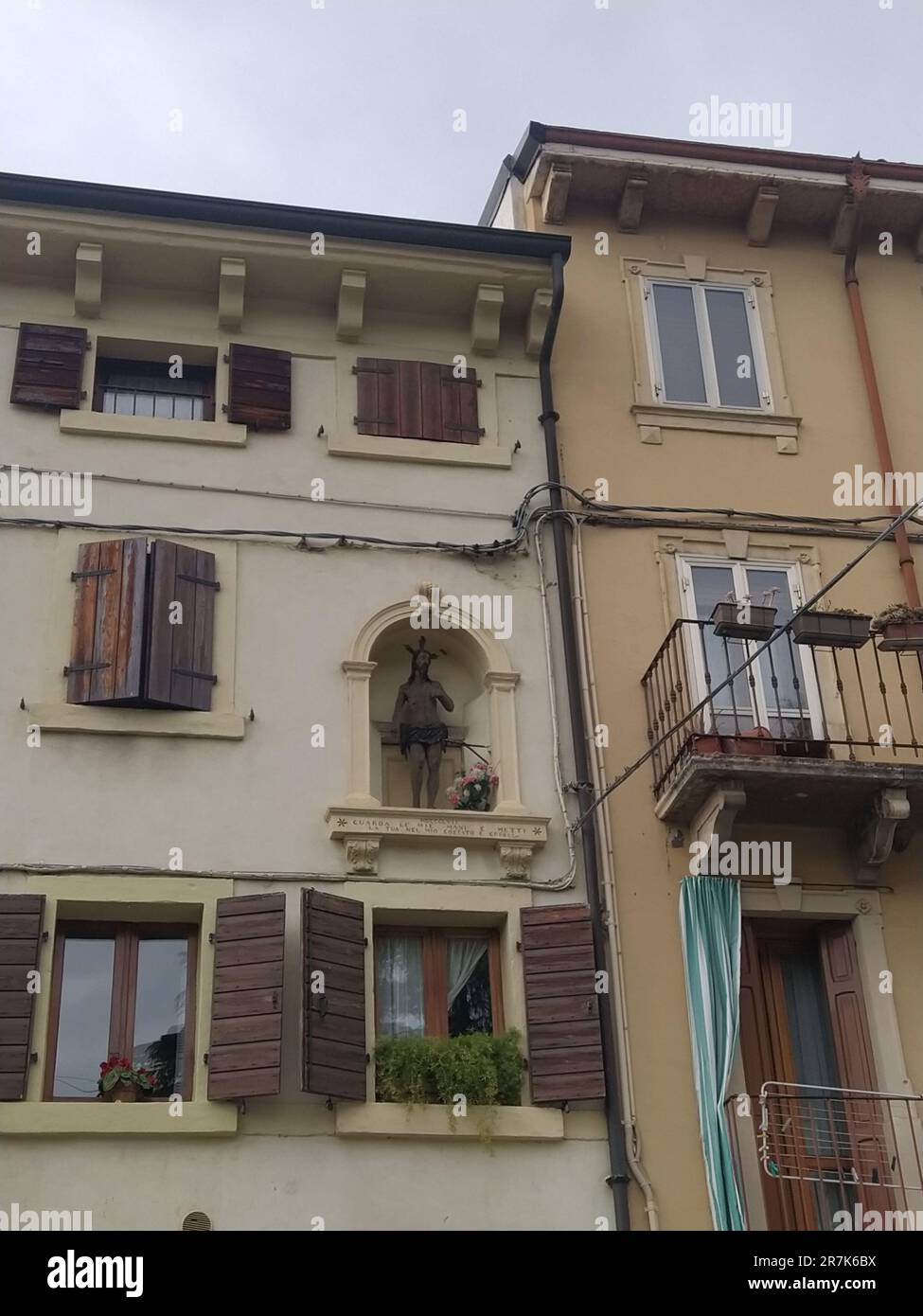 Particular of a house in Avesa, Verona town Stock Photo - Alamy