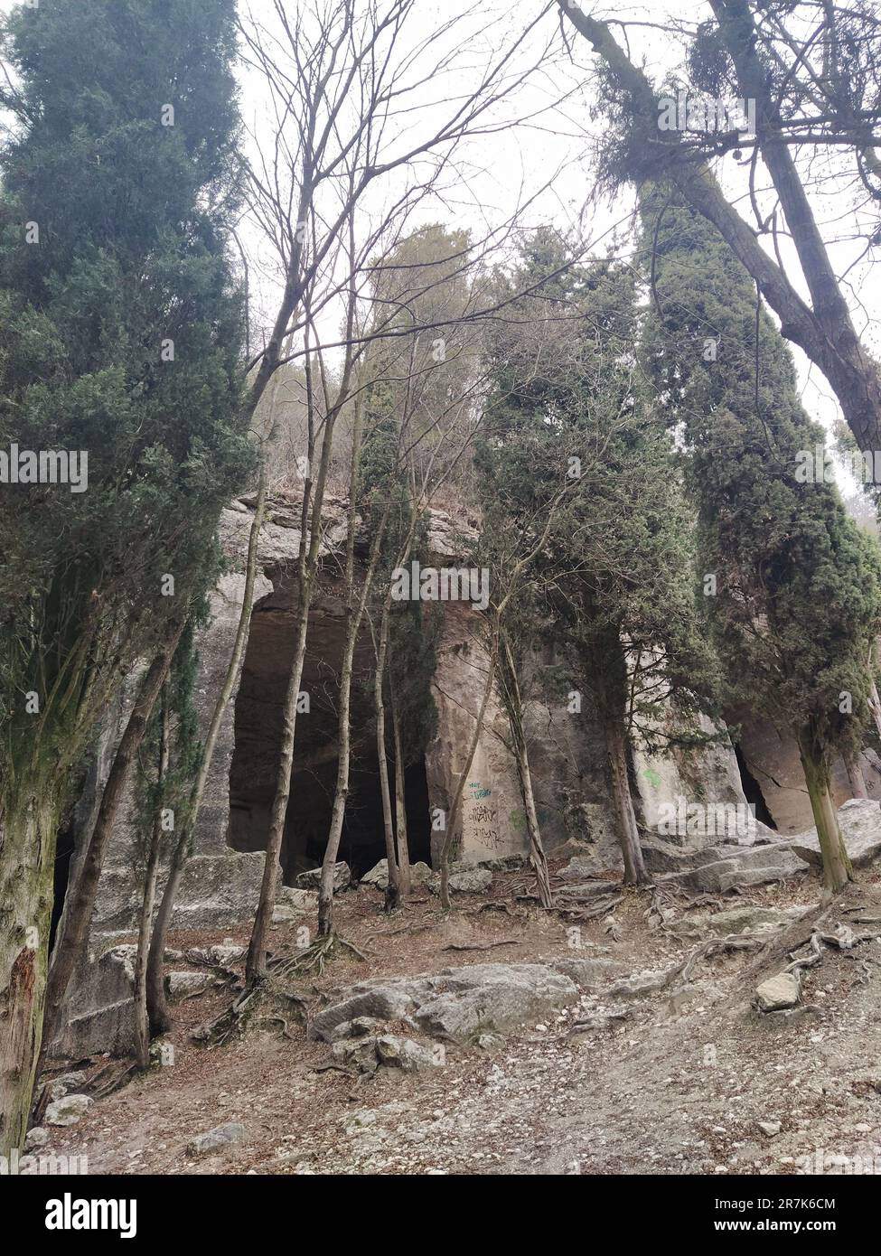 Quarries in Avesa in Verona city, Italy Stock Photo - Alamy