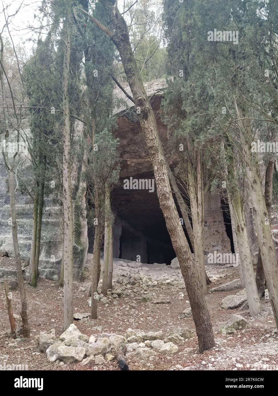 Quarries in Avesa in Verona city, Italy Stock Photo - Alamy