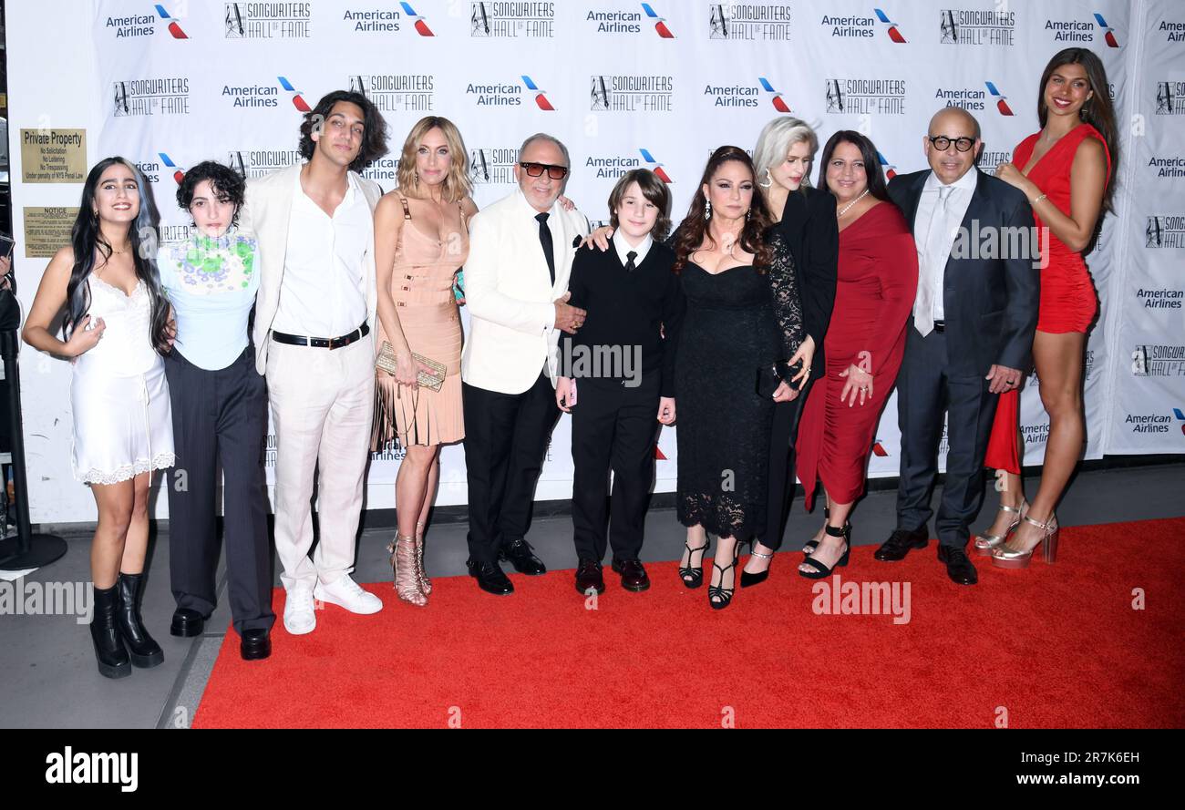 June 15, 2023, New York, New York, USA: Gemeny Hernandez, Emily Estefan, Lorenzo Luaces Jr ...
