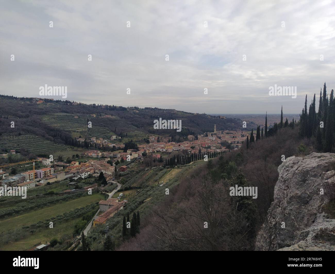 View of Avesa in Verona town, Italy Stock Photo - Alamy