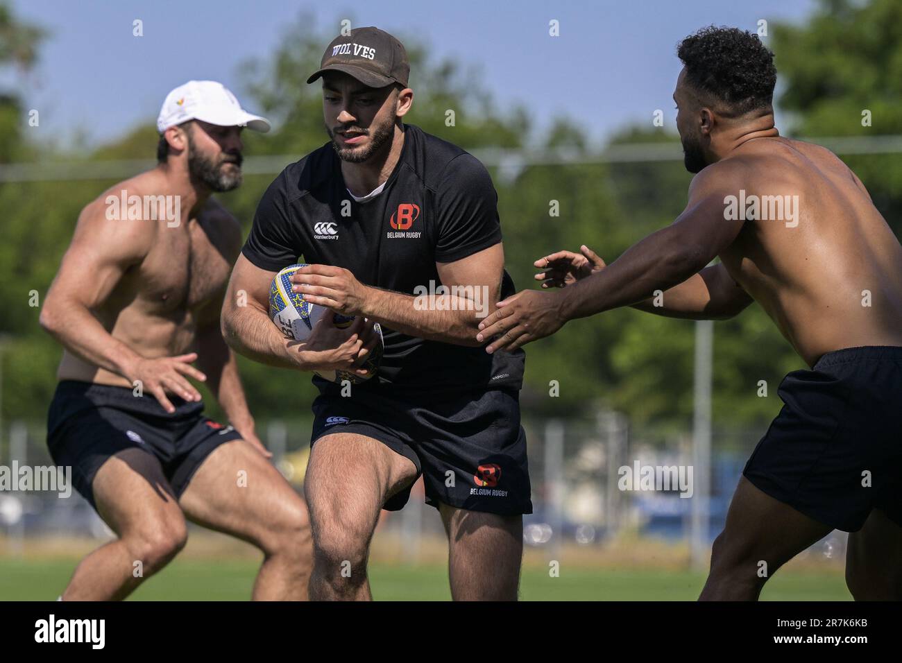 Antwerp, Belgium. 16th June, 2023. Belgian rugbyman Jens Torfs, Belgian ...