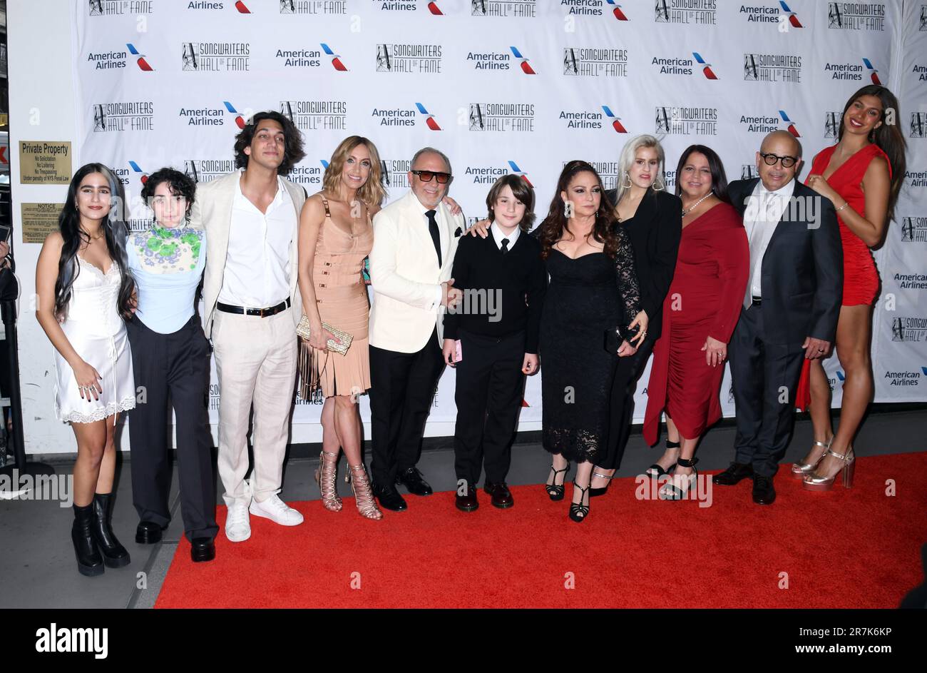 June 15, 2023, New York, New York, USA: Gemeny Hernandez, Emily Estefan, Lorenzo Luaces Jr ...