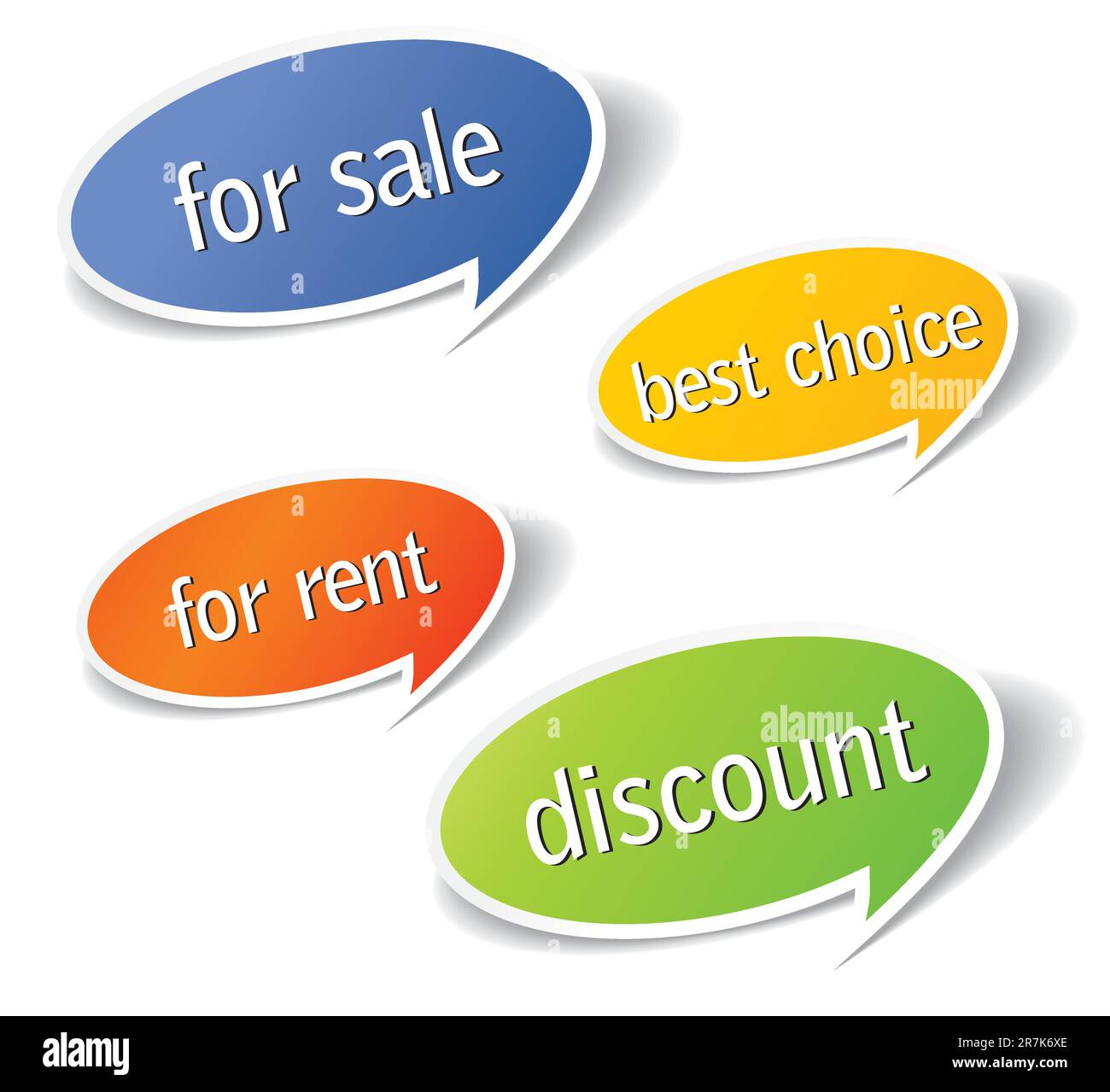 vector sticker set - vector illustration Stock Vector Image & Art - Alamy