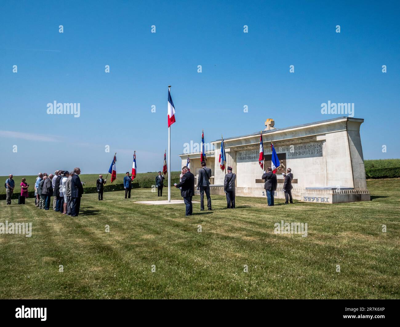 This image is of the French memorial parade at the WWI French Cemetery ...