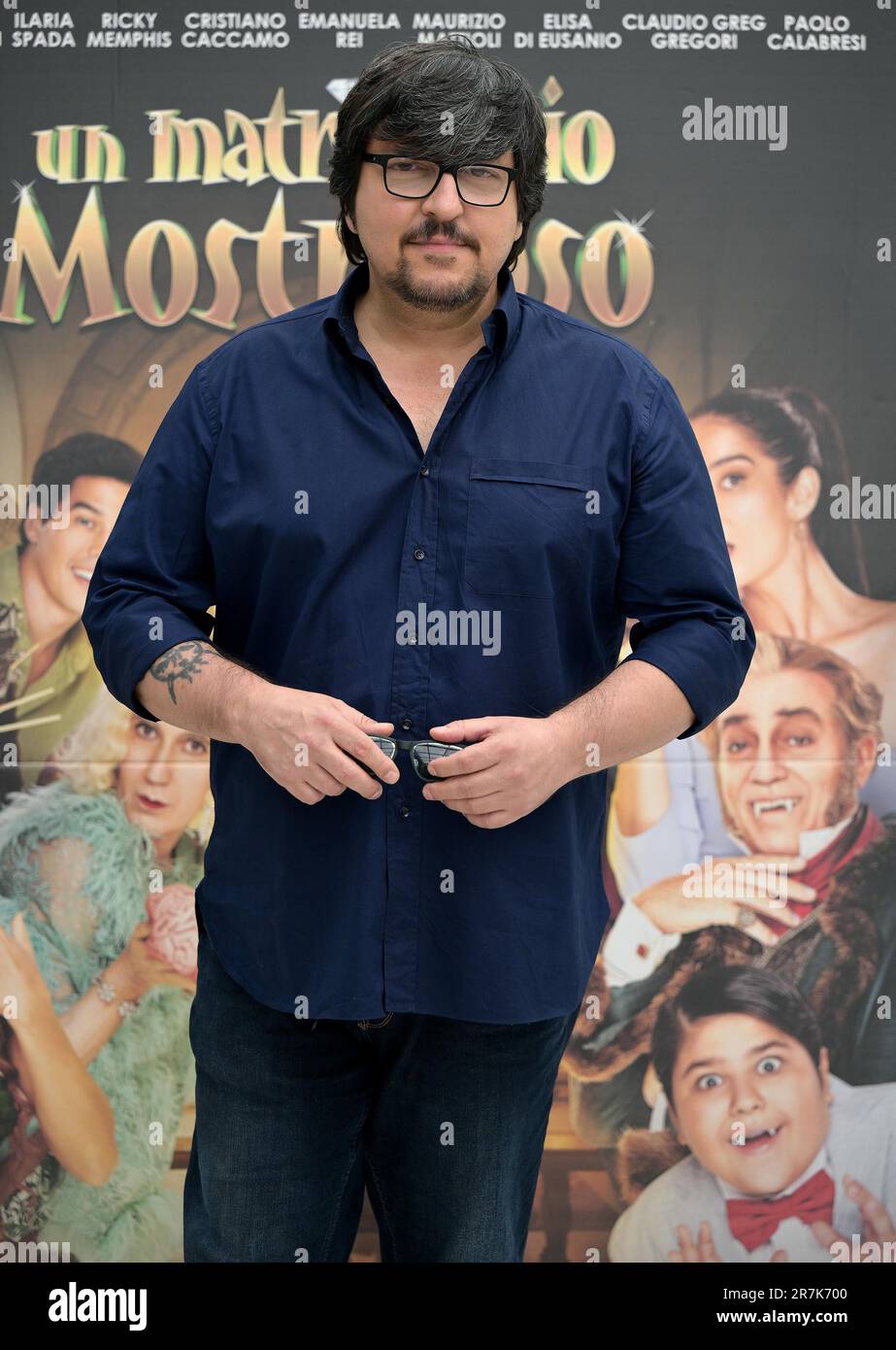 June 16, 2023, ROME, ITALY: Italian actor Ricky Memphis poses during a ...