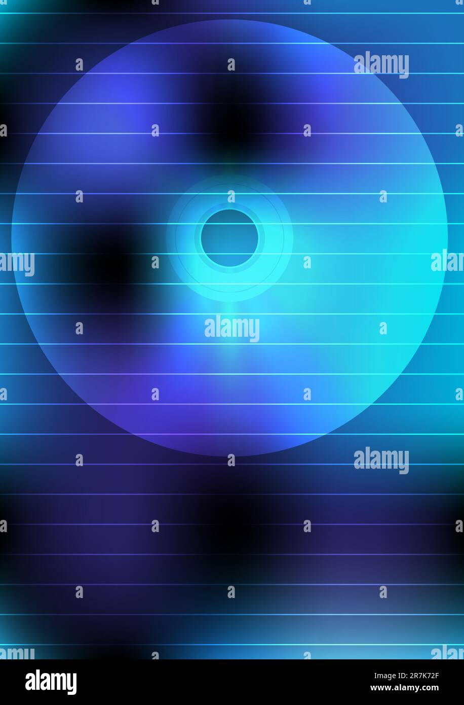 Music Party Background - Transparent CD Compact Disc Over Dark Blue ...